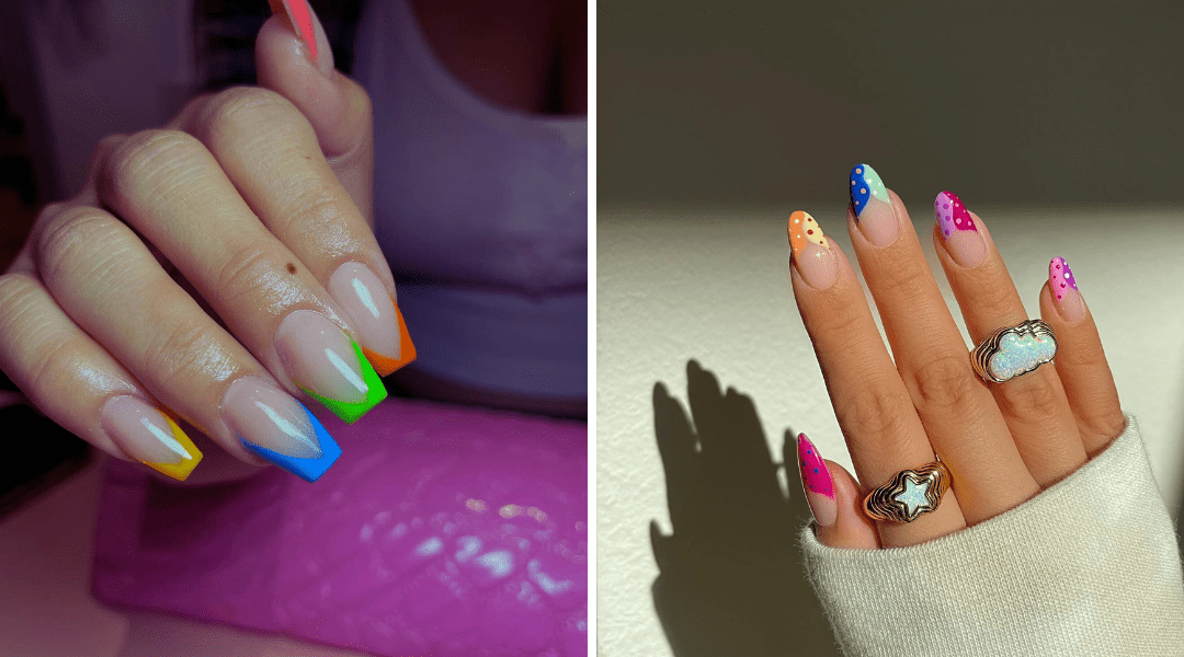 25+ V-Cut French Tip Nail Designs: Bold, Chic & Modern - Salon 1150