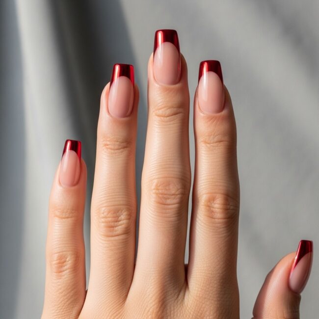 39 Red French Tip Nail Designs Trending in 2026