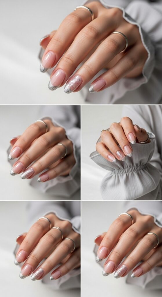 25+ Silver French Tip Nail Ideas for a Chic, Modern Twist