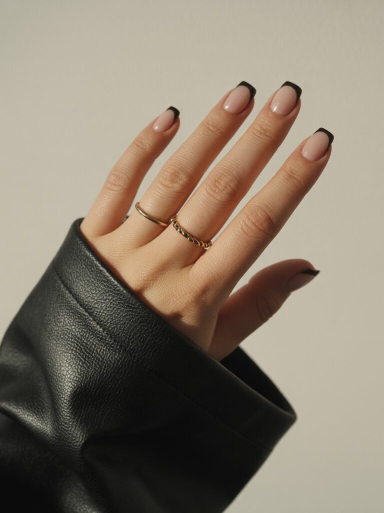 26 Black French Tip Nail Designs for Bold, Chic Look